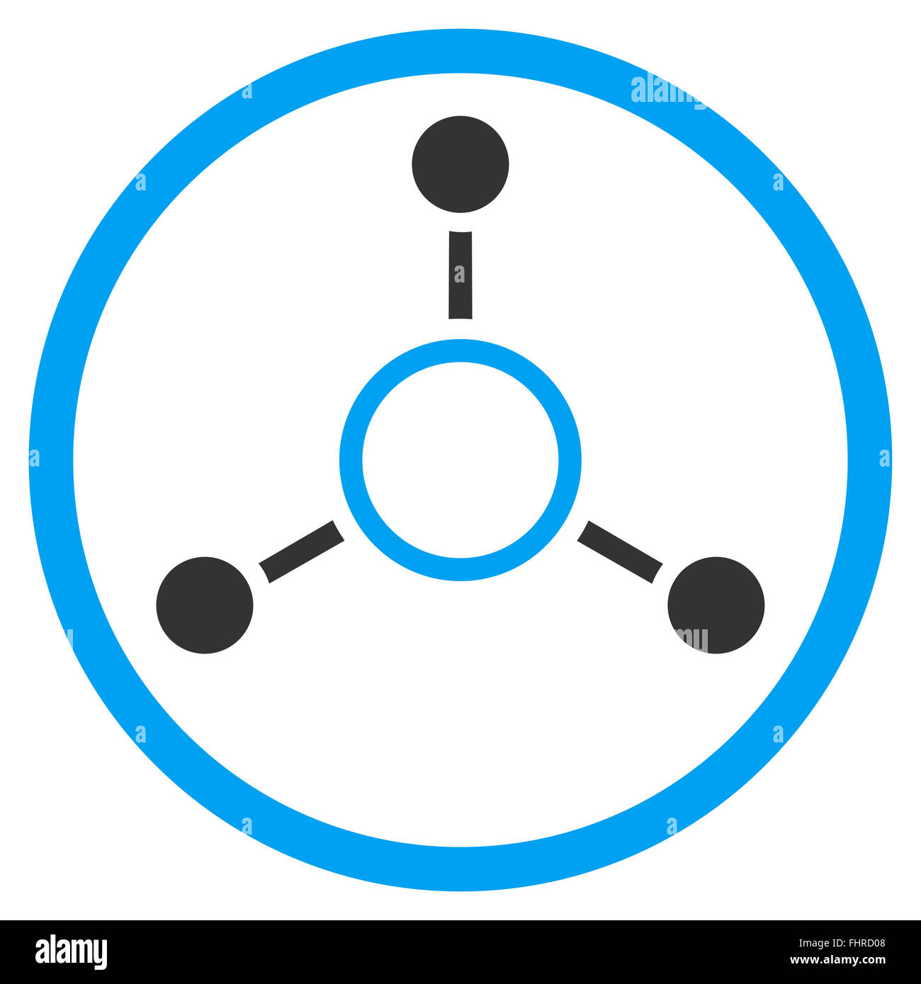 Radial Structure Rounded Icon Stock Photo - Alamy