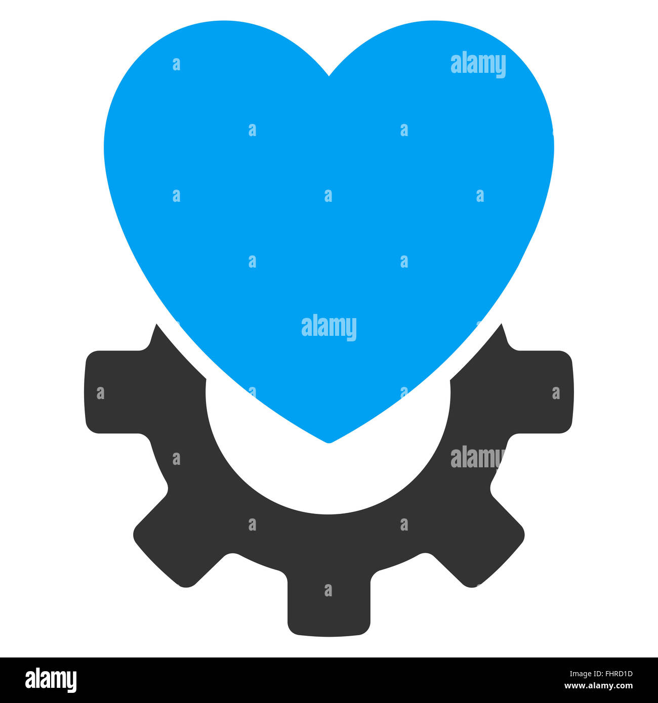 Mechanical Heart Icon Stock Photo - Alamy