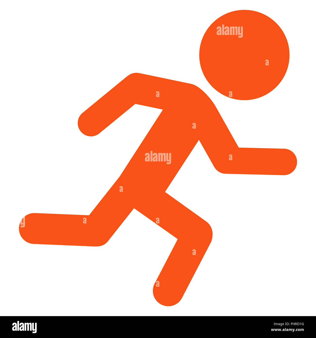 Running Avatar Icon Stock Photo - Alamy