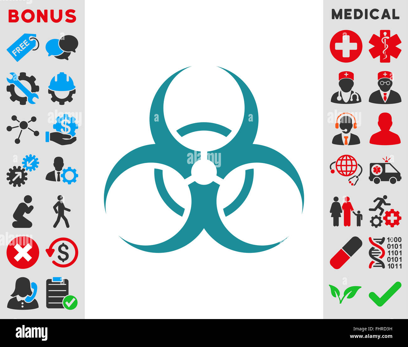 Biohazard Symbol Icon Stock Photo - Alamy