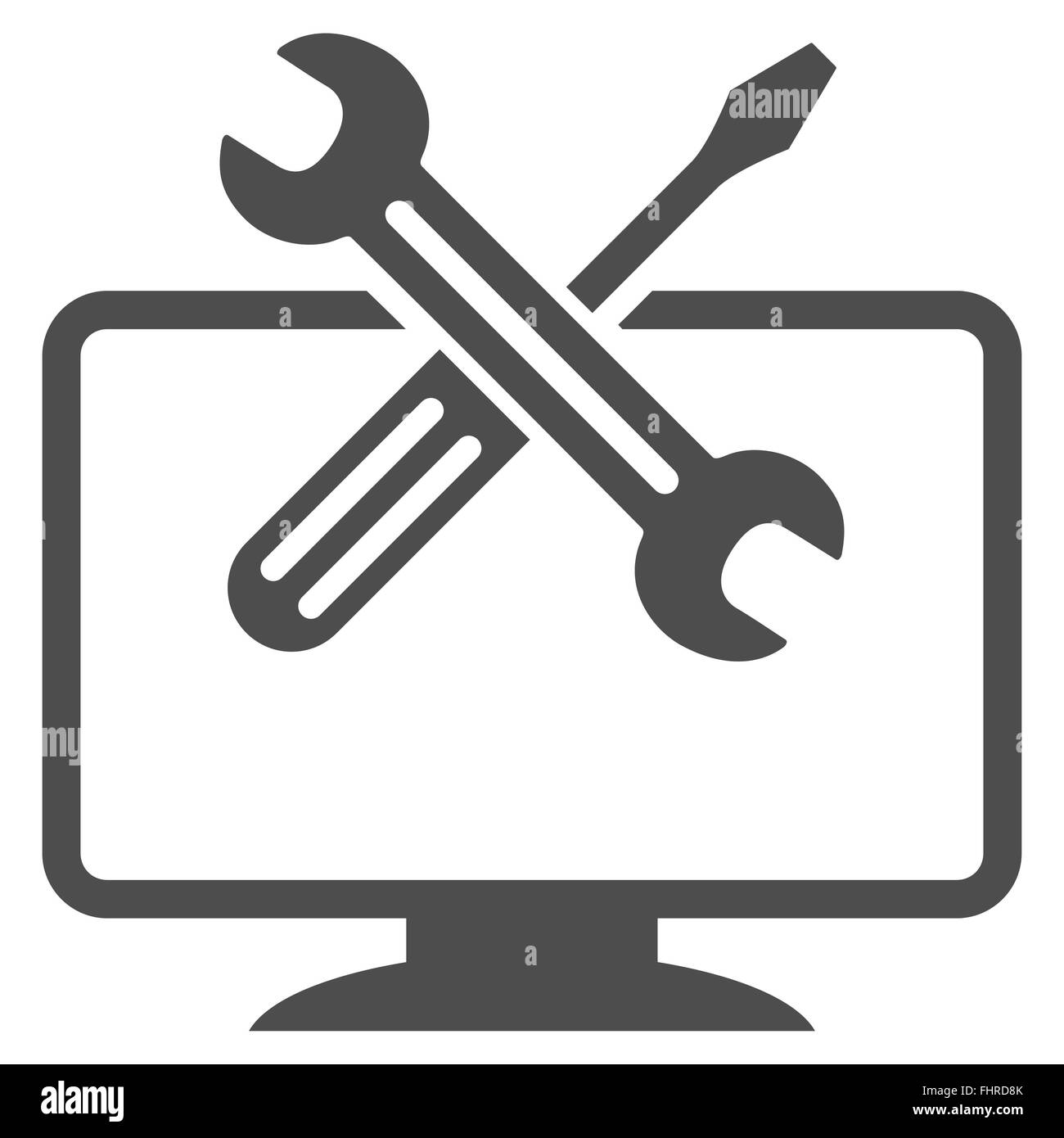 Computer Tools Flat Icon Stock Photo - Alamy