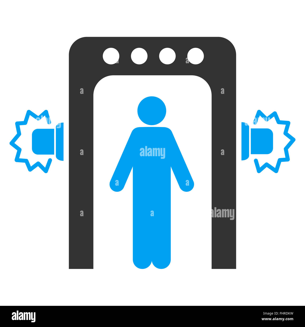 Passenger Screening Flat Icon Stock Photo - Alamy