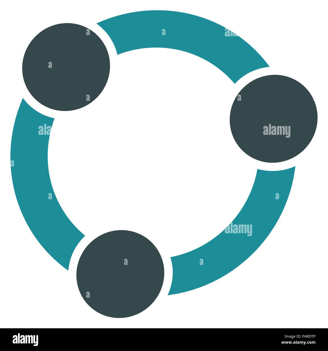 Collaboration Flat Icon Stock Photo - Alamy