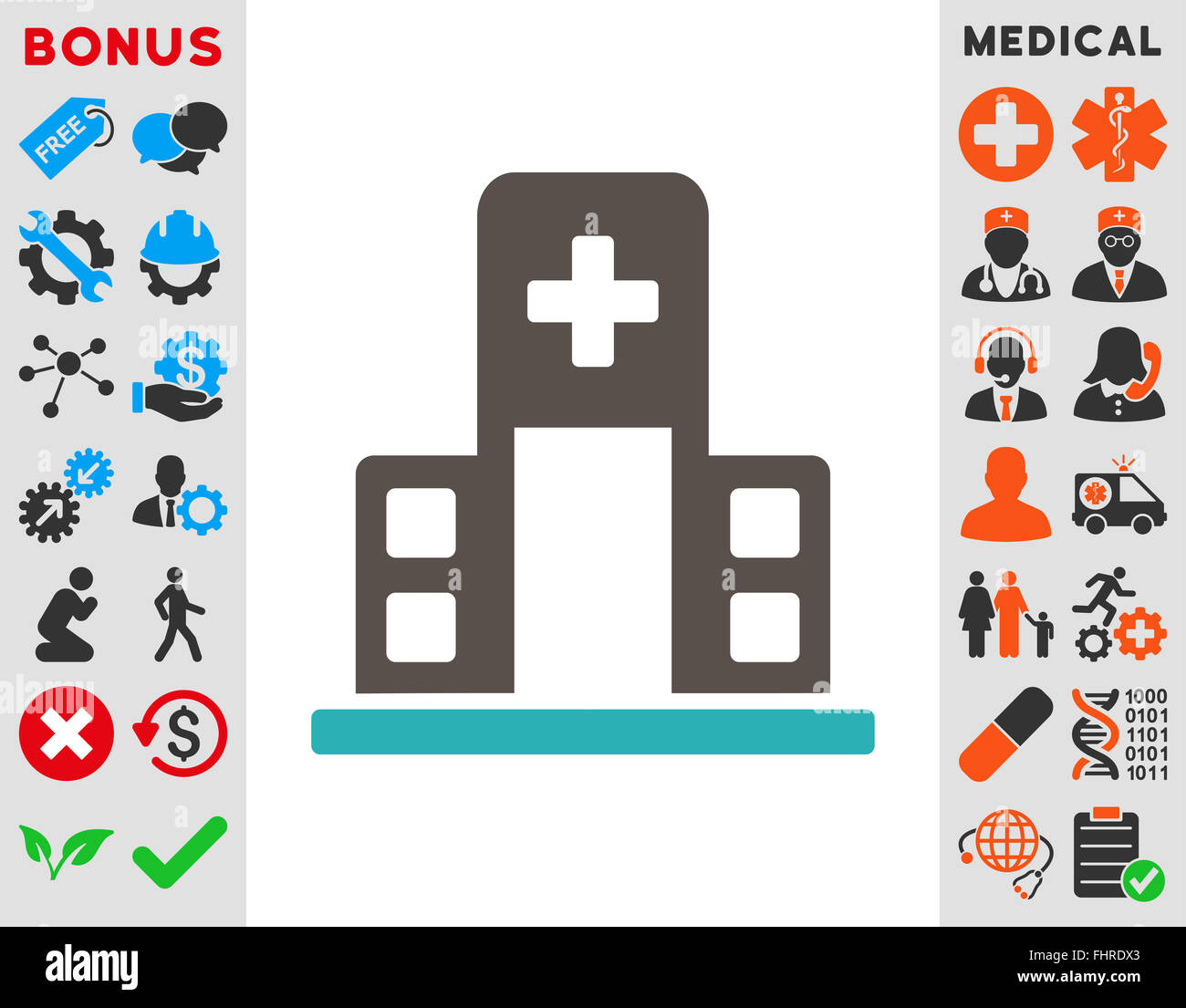 Hospital Building Icon Stock Photo - Alamy