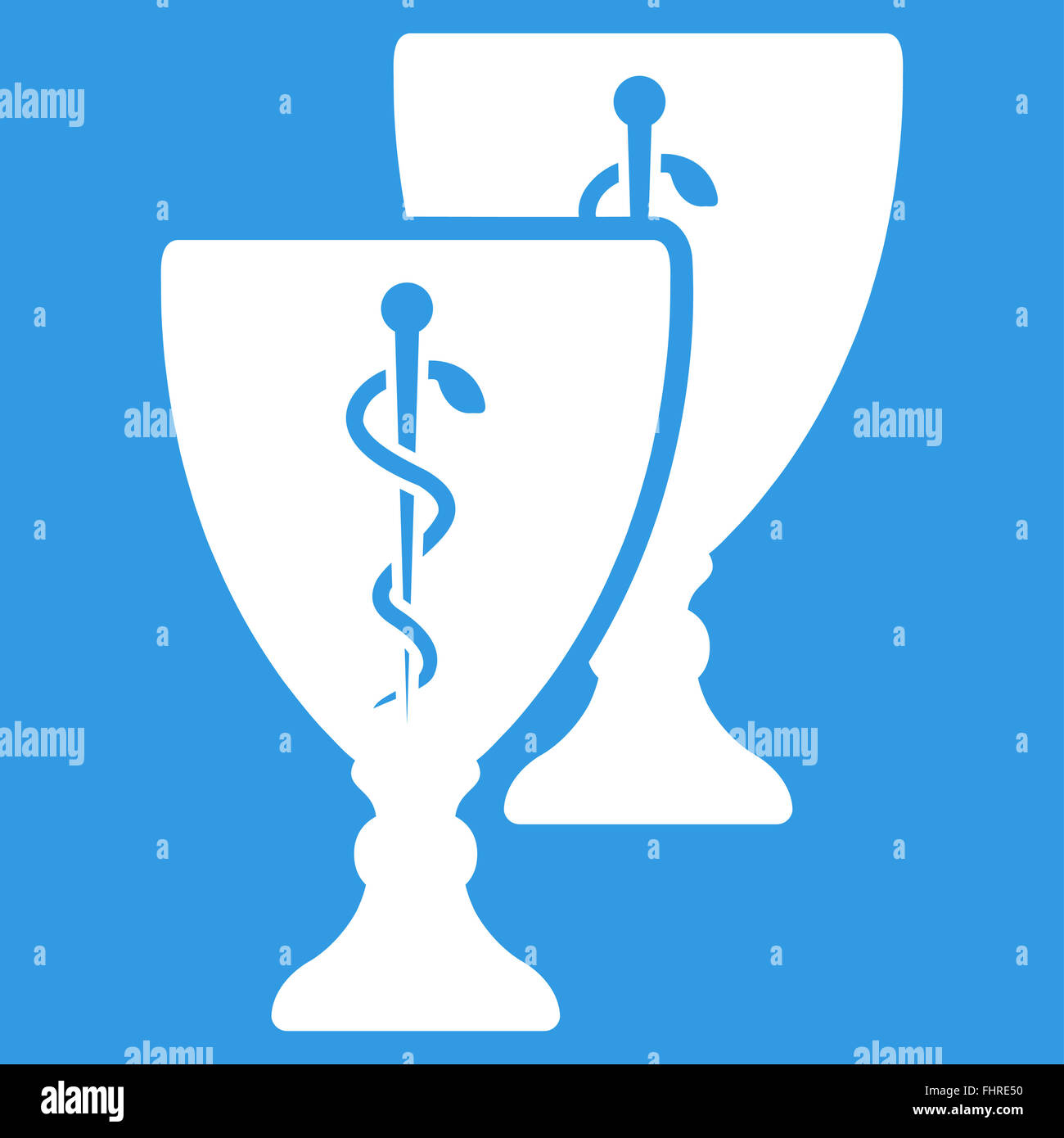 Medical Cups Icon Stock Photo - Alamy