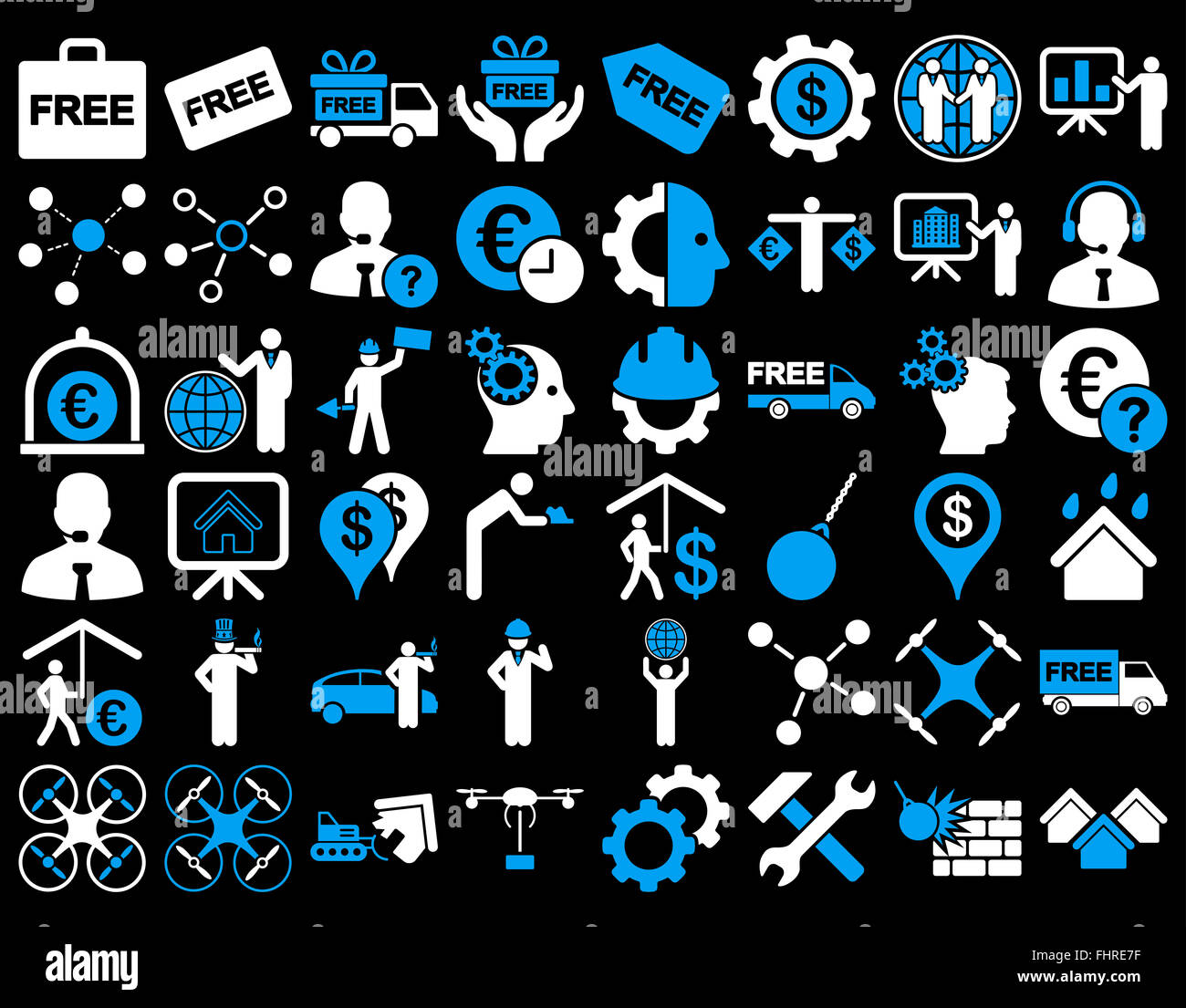 Business Icon Set Stock Photo - Alamy