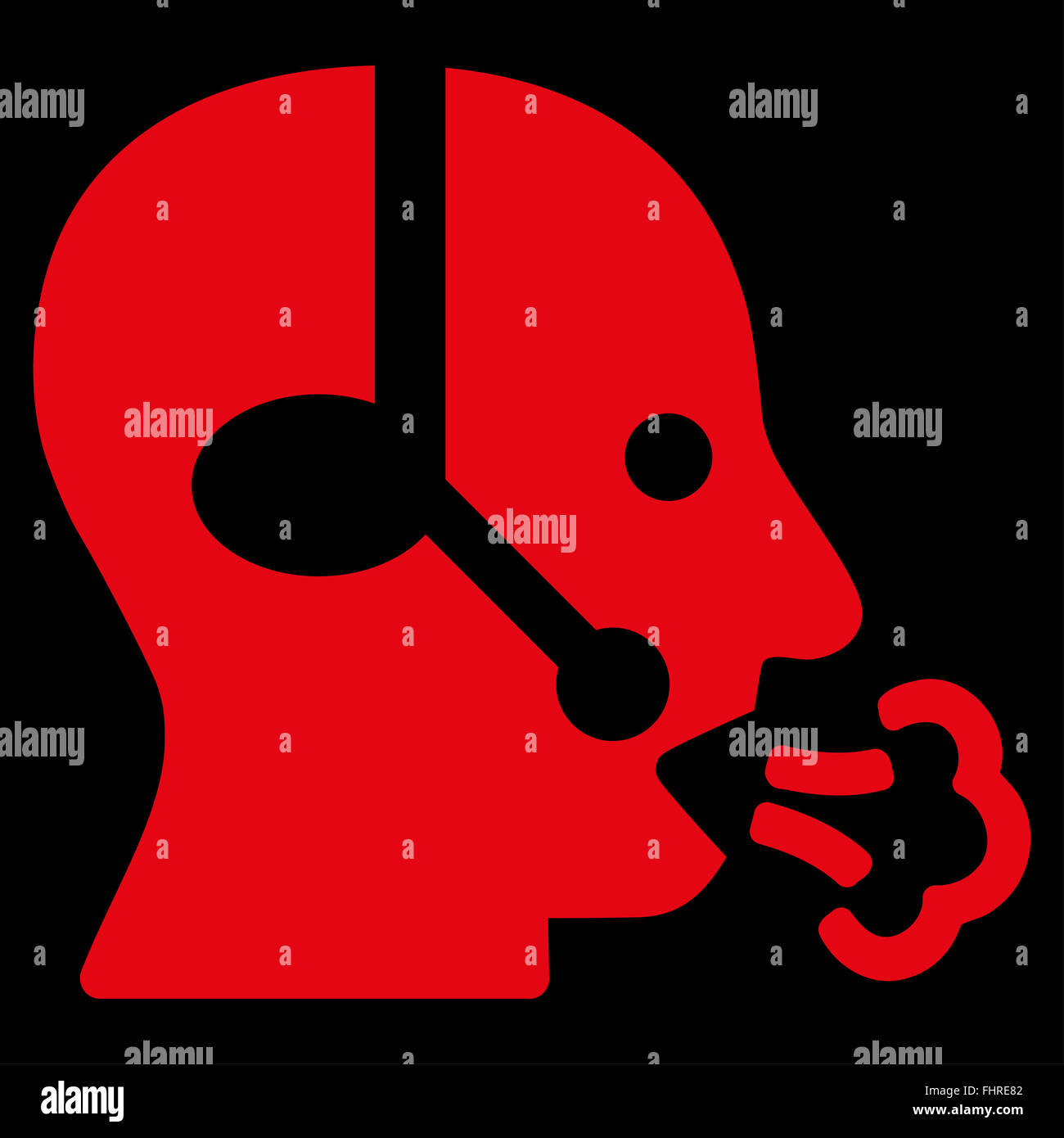 Operator Speech Icon Stock Photo - Alamy