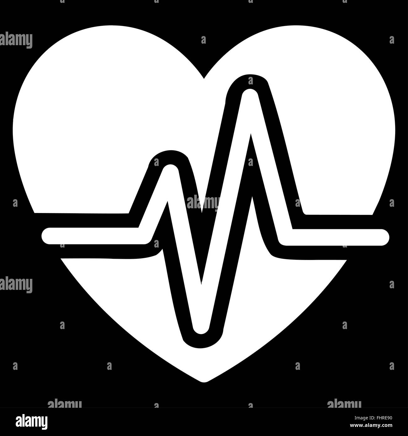 Heart Diagram Icon Stock Photo - Alamy