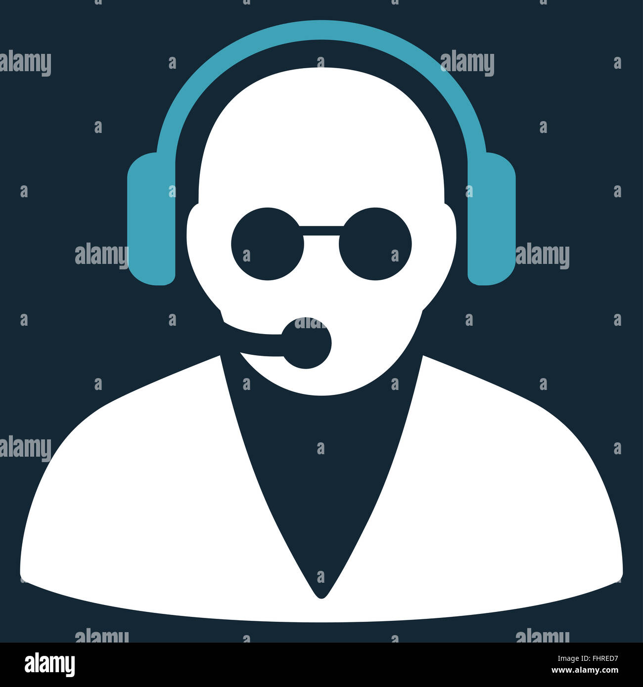 Support Operator Icon Stock Photo - Alamy