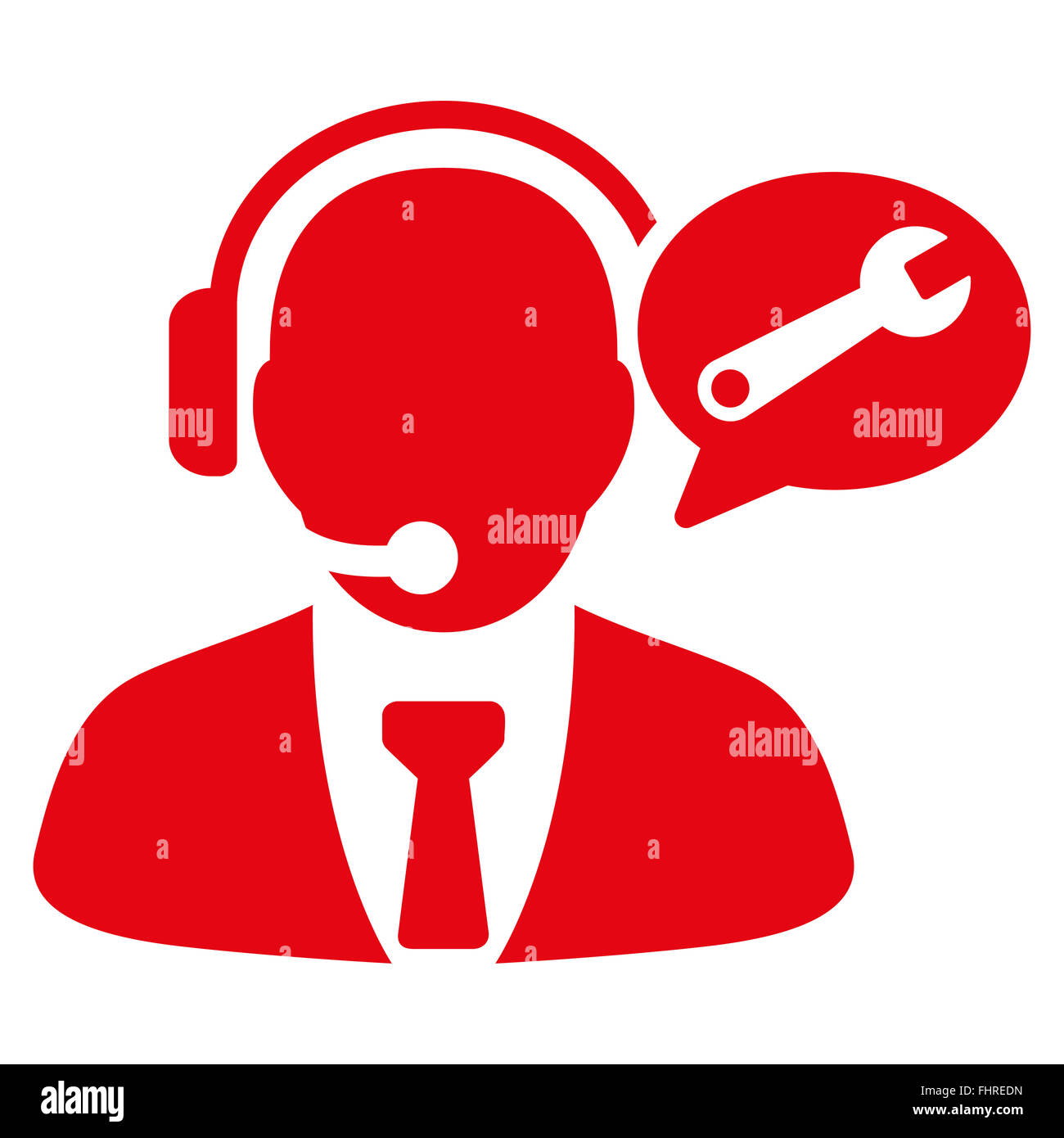 Service Manager Message Icon Stock Photo - Alamy