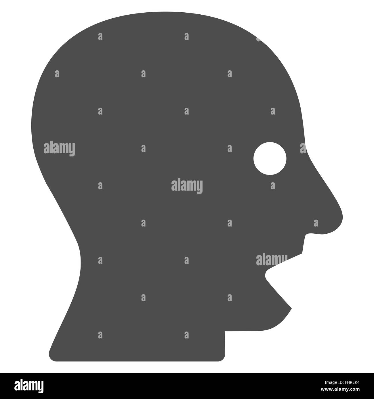 Shouting Head Icon Stock Photo - Alamy