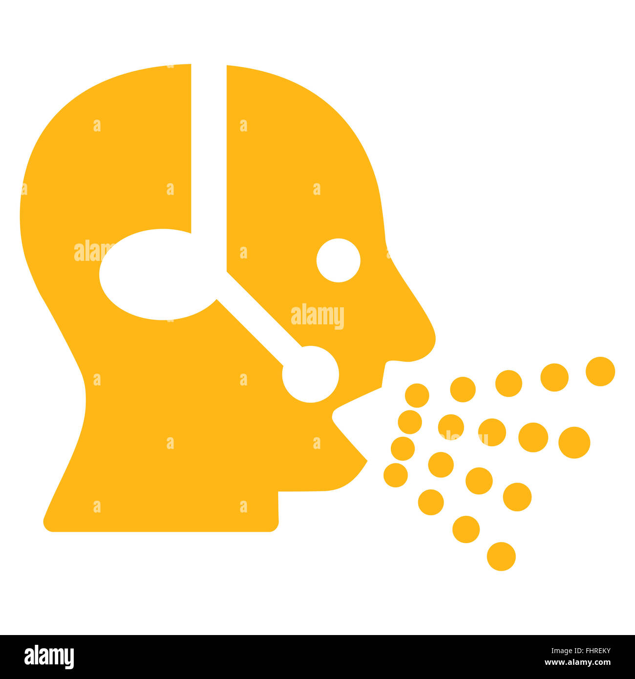 Operator Speech Icon Stock Photo - Alamy