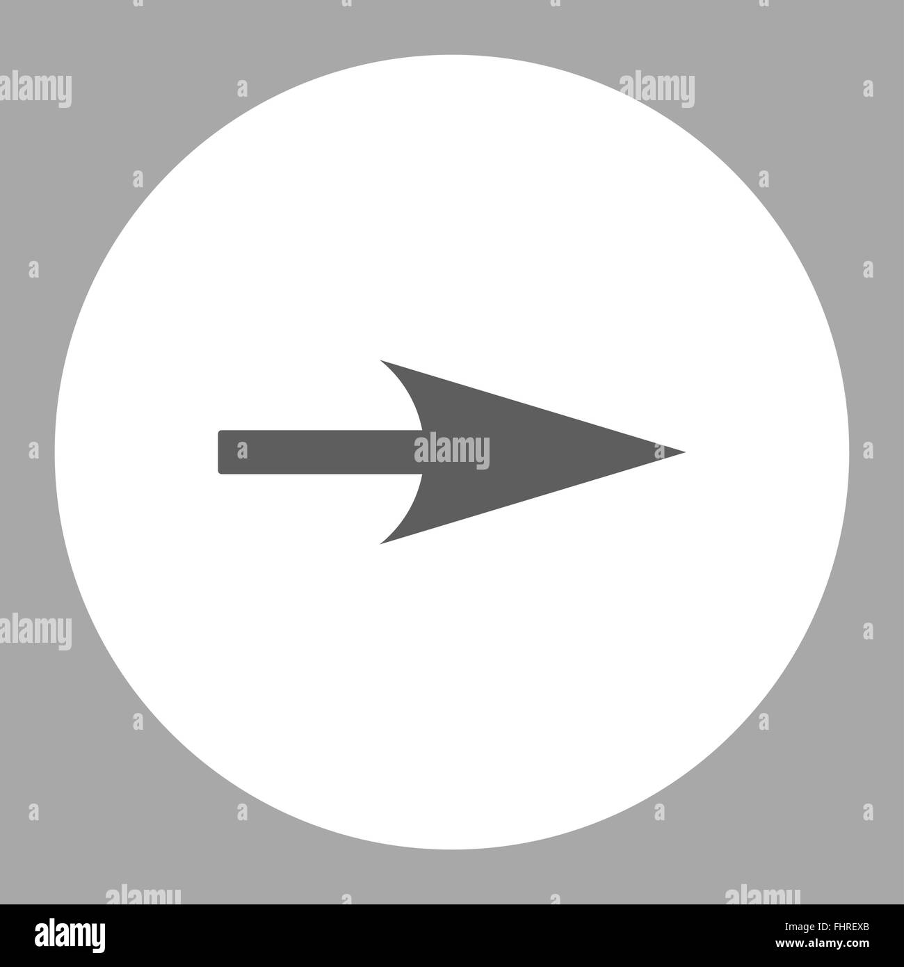 Arrow Axis X flat dark gray and white colors round button Stock Photo ...