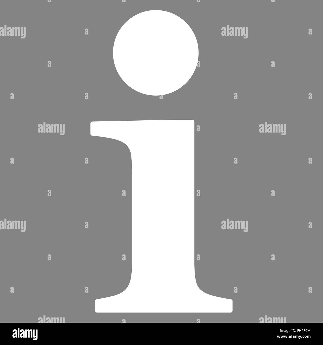 Info flat white color icon Stock Photo - Alamy