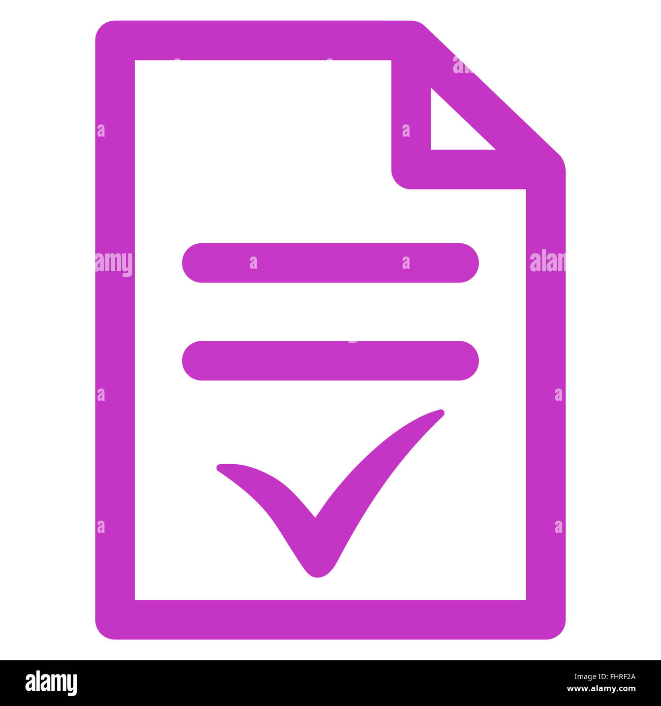 Confirmation letter icon flat Cut Out Stock Images & Pictures - Alamy
