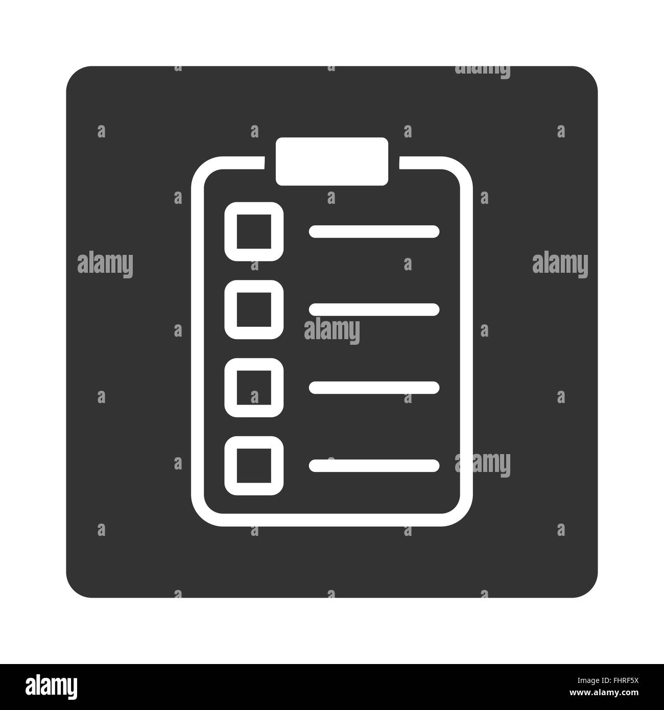 Examination mark and checklist Black and White Stock Photos & Images ...
