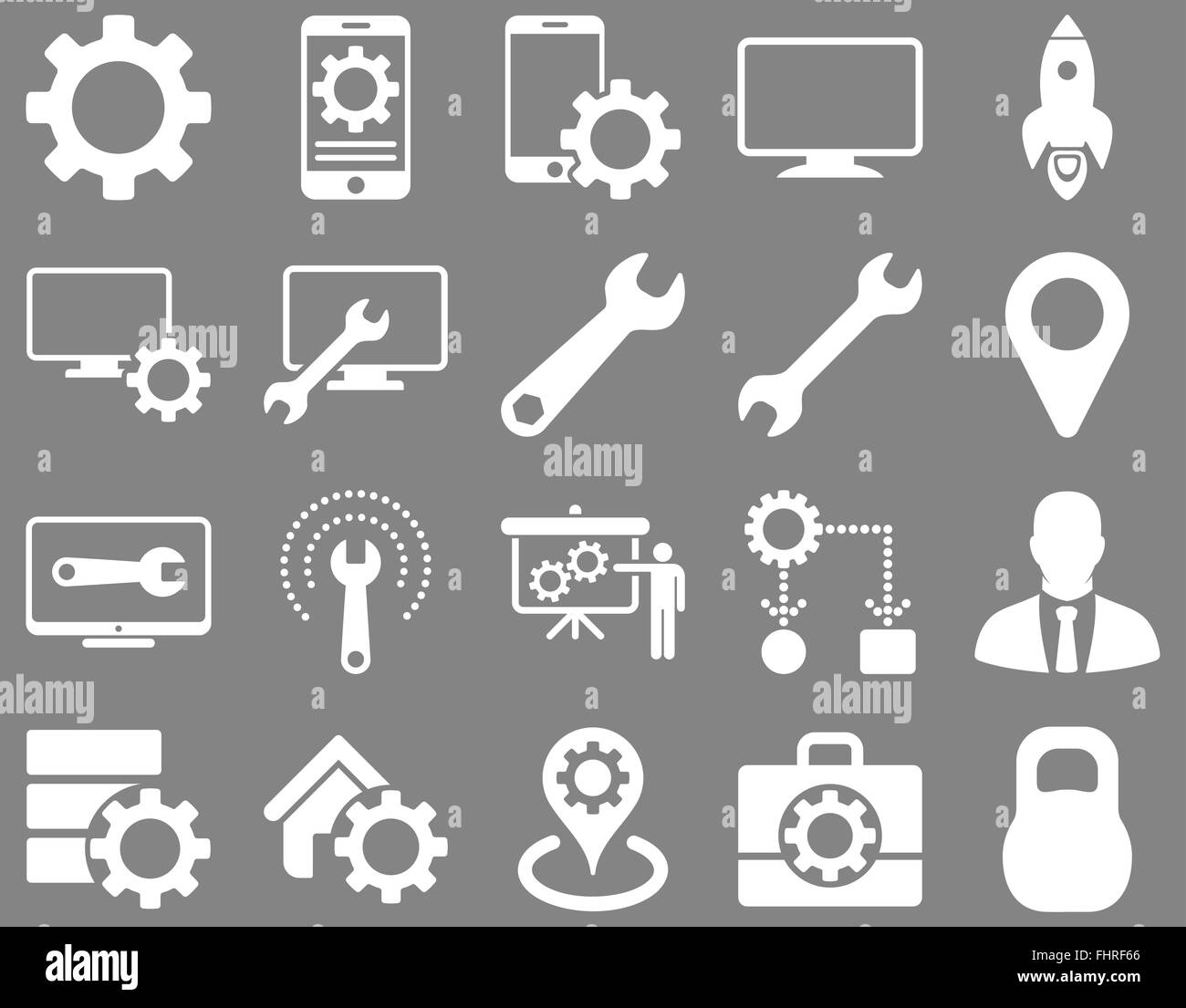 Settings and Tools Icons Stock Photo - Alamy