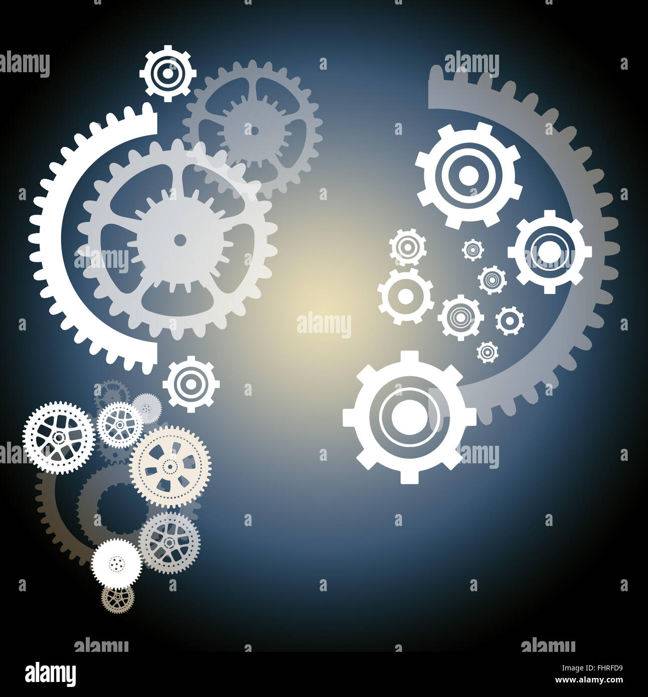 Set of mechanical gears Stock Photo - Alamy