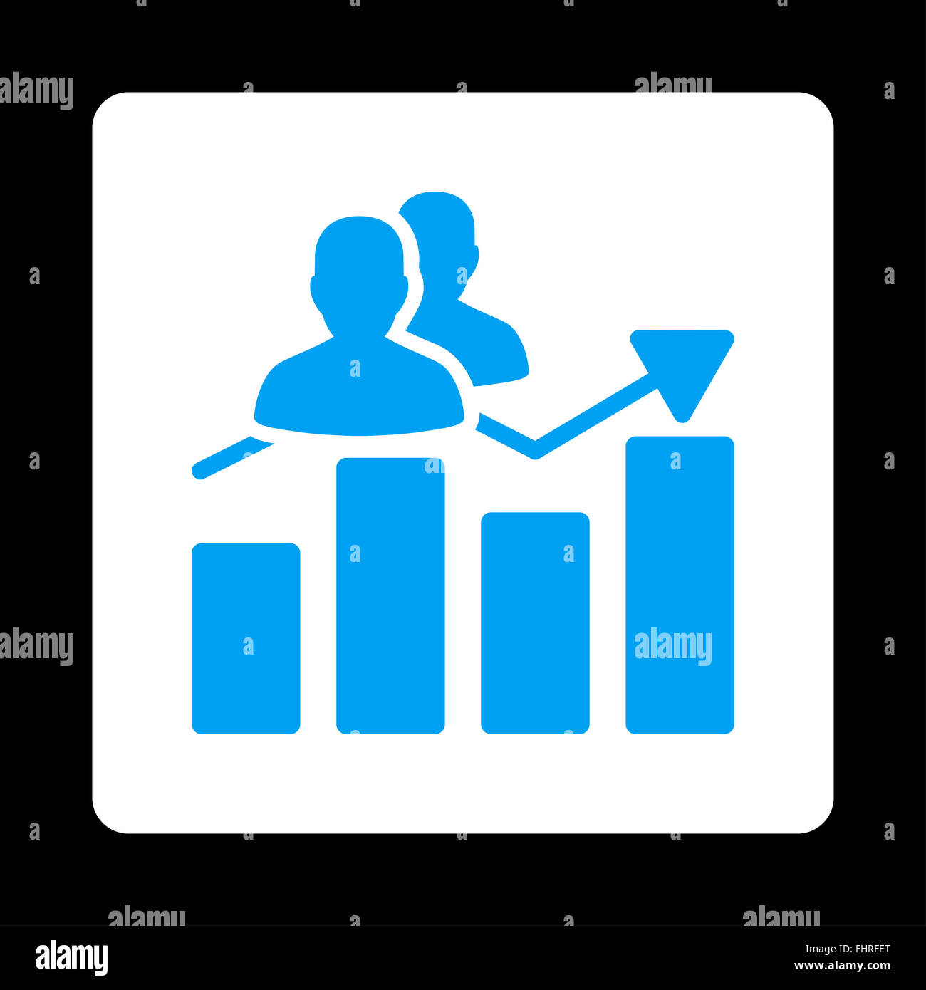 Audience Graph Icon Stock Photo - Alamy
