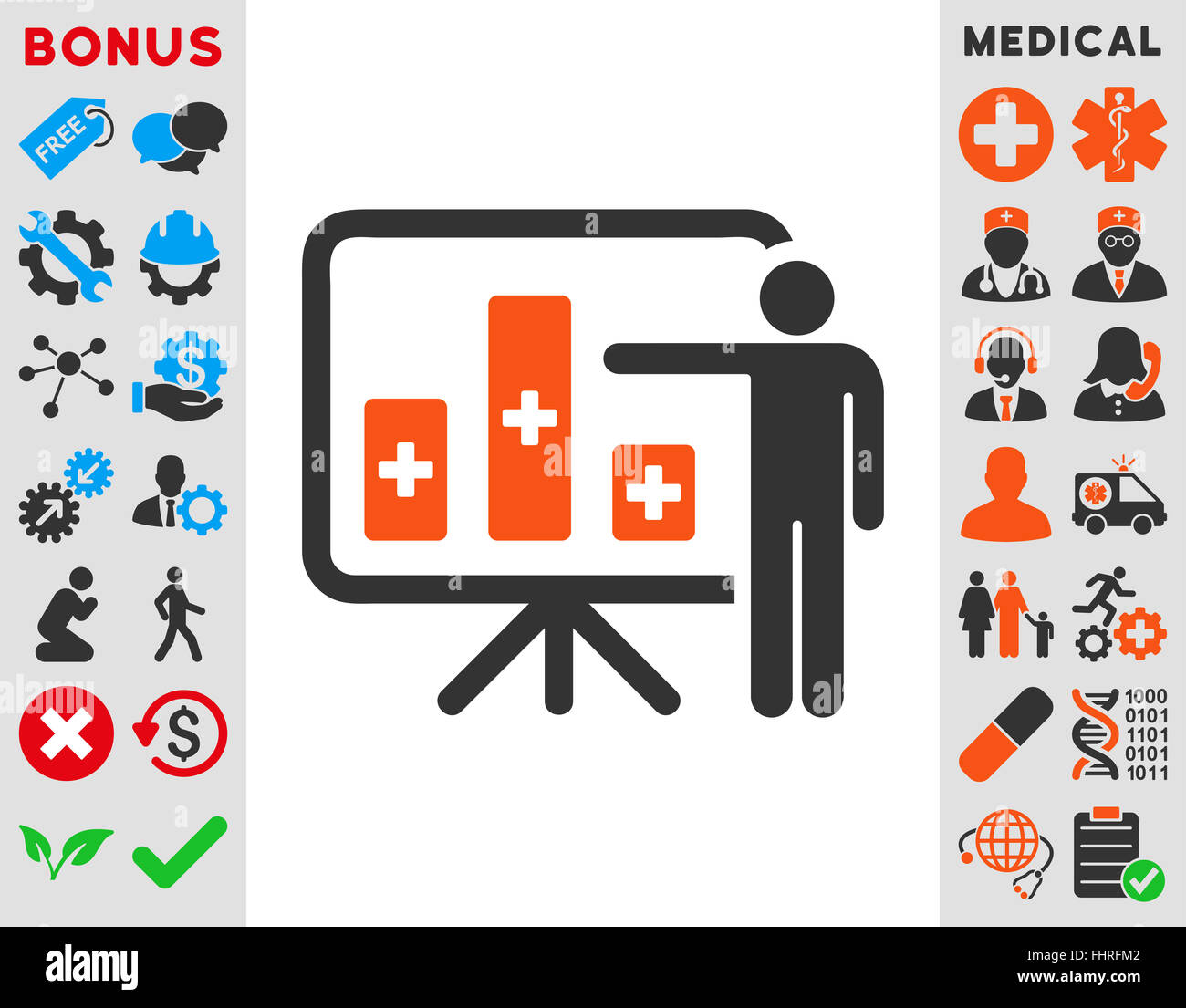 Medical Public Report Icon Stock Photo - Alamy