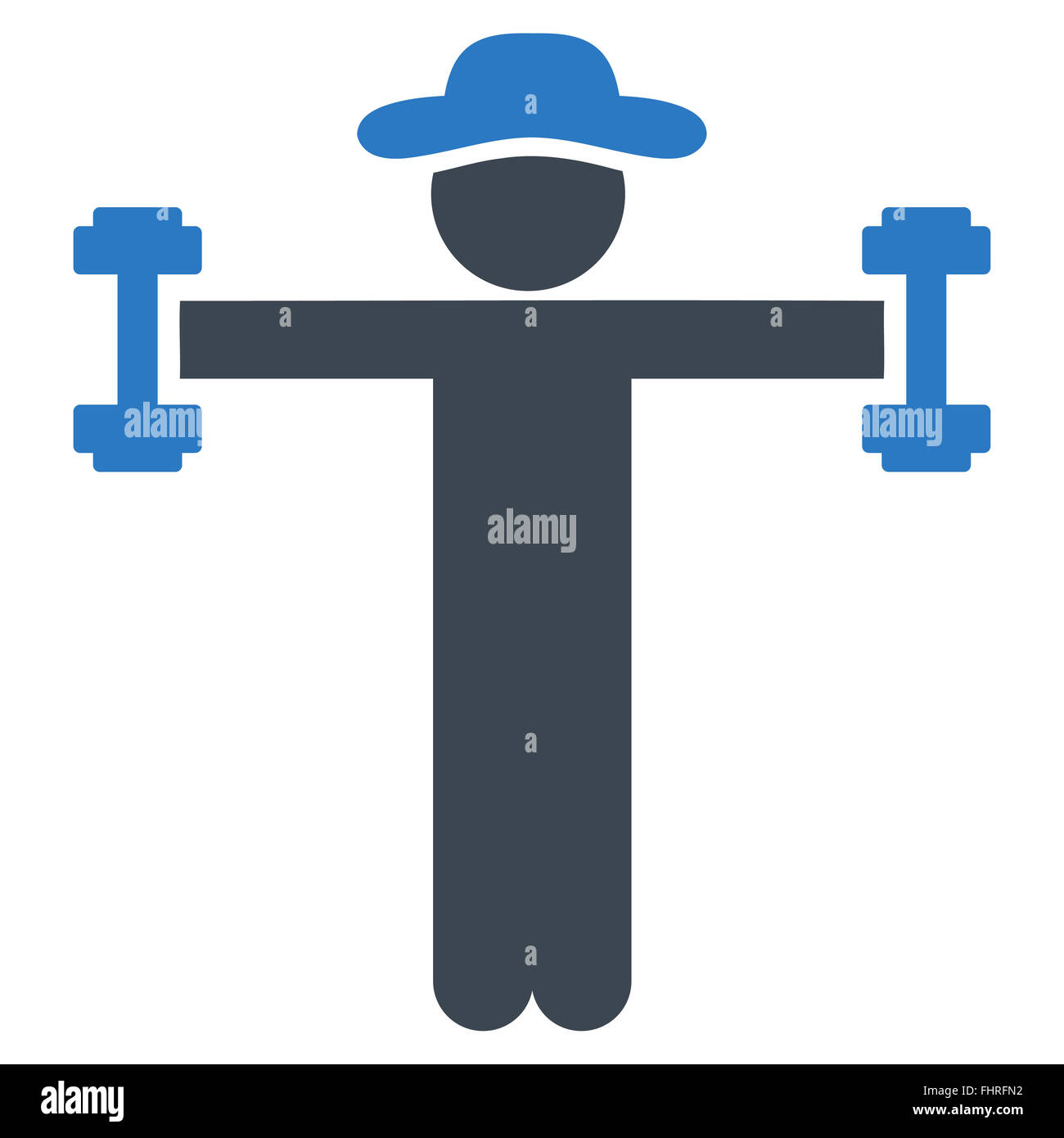 Man Fitness Icon Stock Photo - Alamy