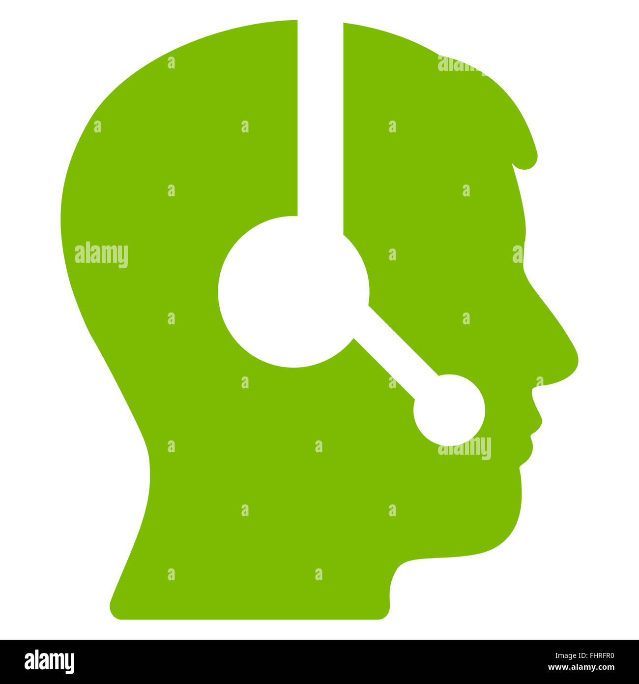 Operator Flat Icon Stock Photo - Alamy