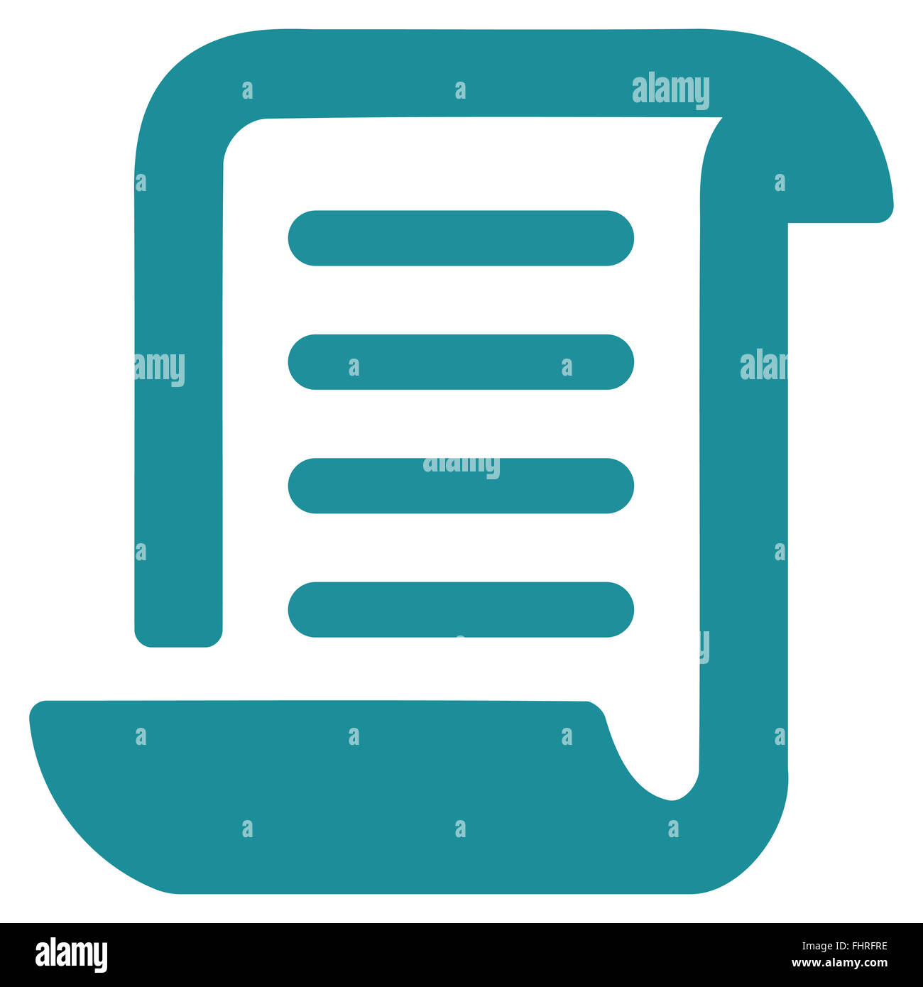 Paper scroll glyph icon Cut Out Stock Images & Pictures - Alamy