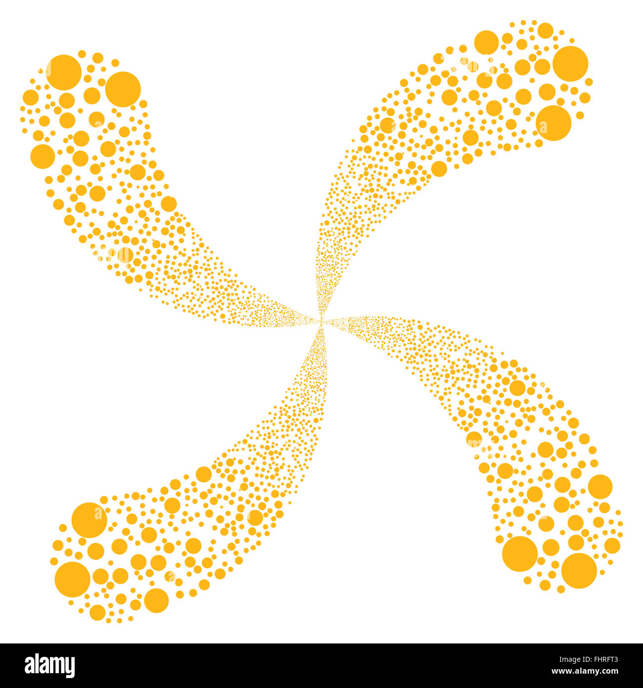 Circle Salute Swirl With Four Petals Stock Photo - Alamy