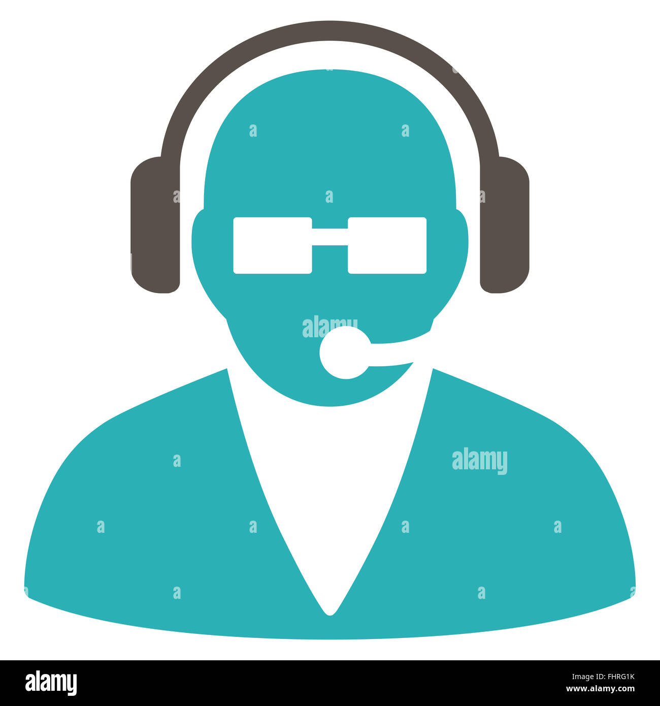 Support Operator Icon Stock Photo - Alamy