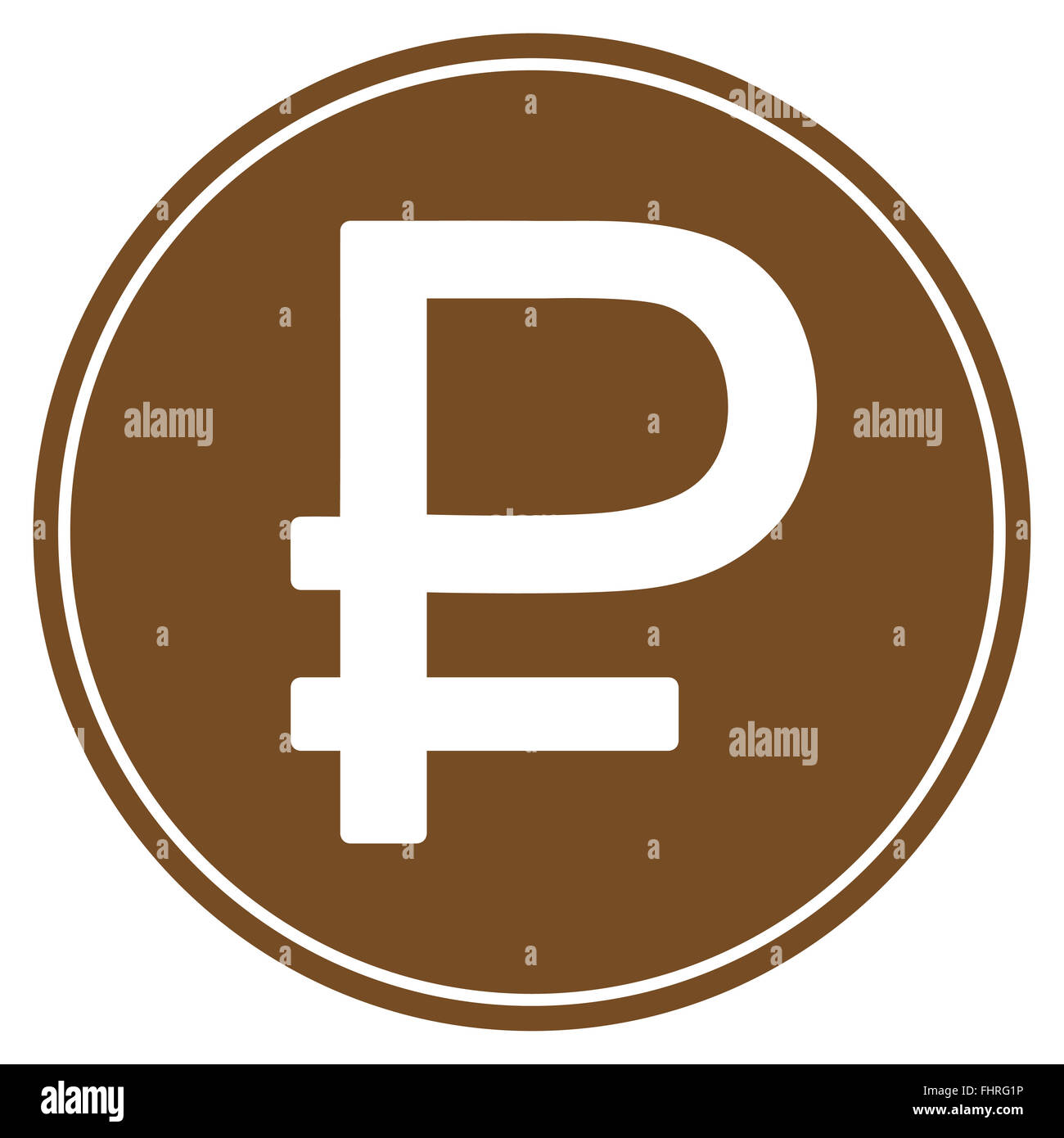 Rouble Coin Icon Stock Photo - Alamy