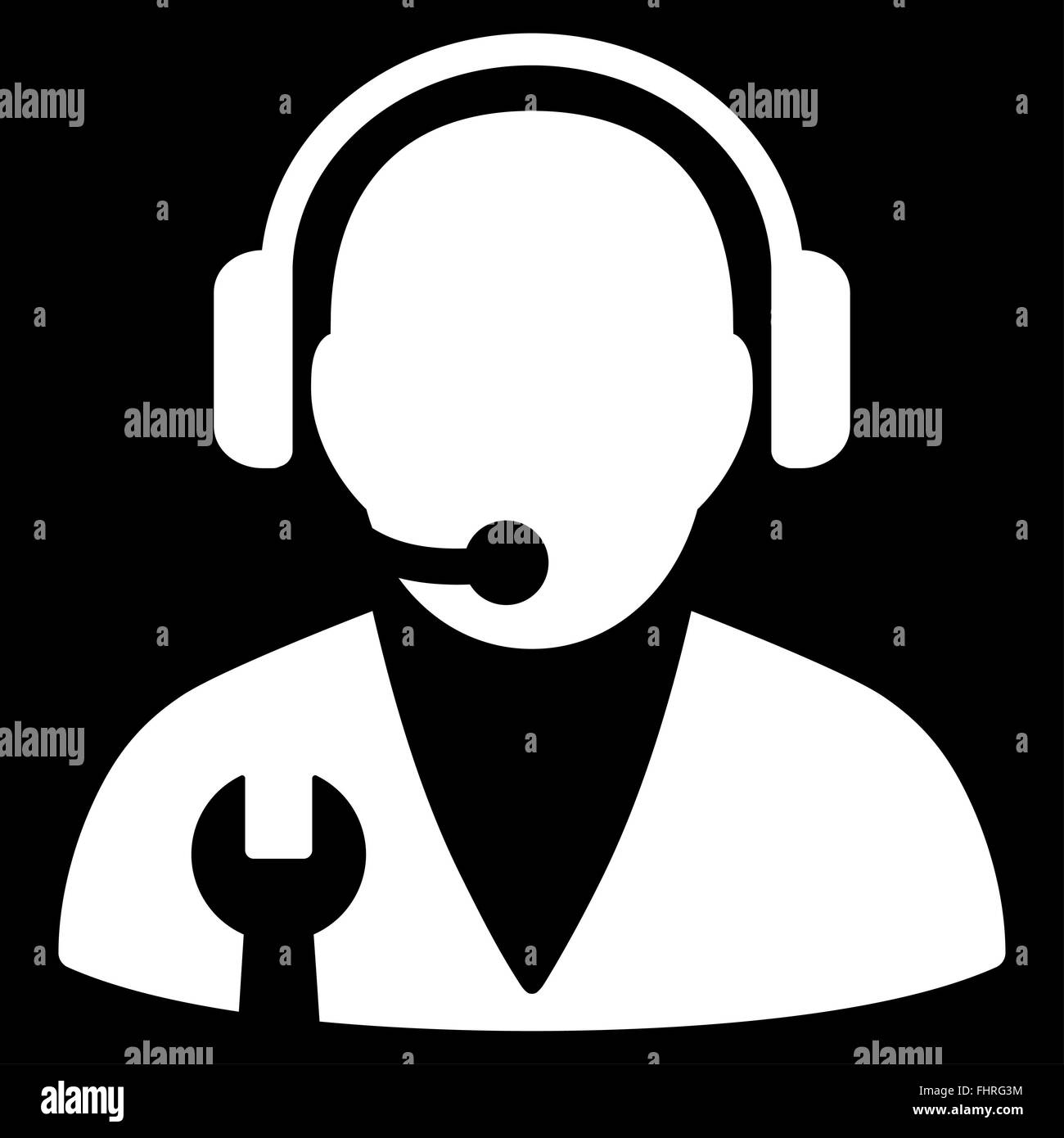 Support Manager Icon Stock Photo - Alamy