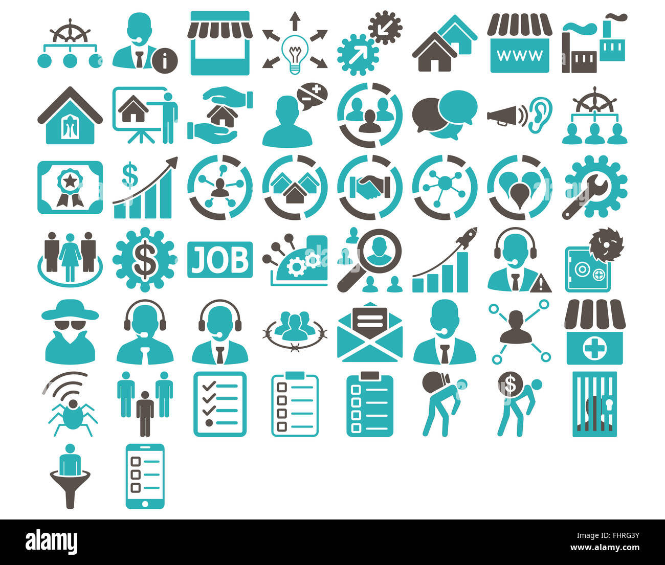 Business Icon Set Stock Photo - Alamy