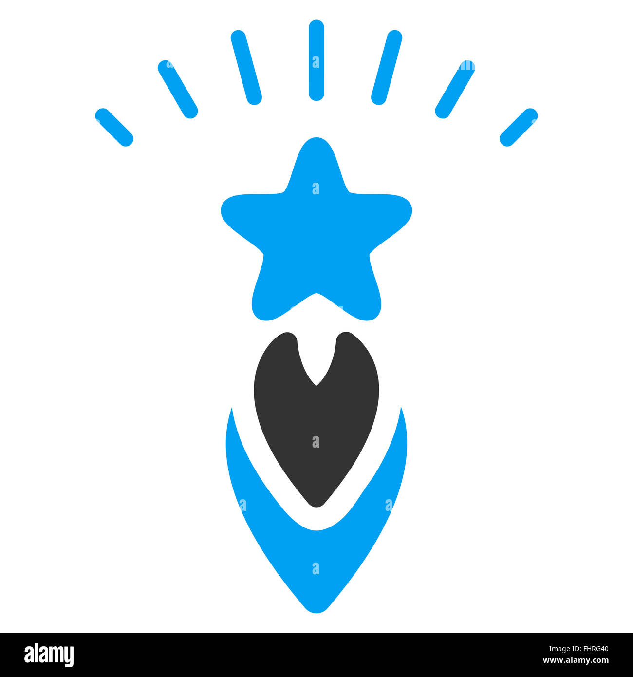 Starting Star Icon Stock Photo - Alamy