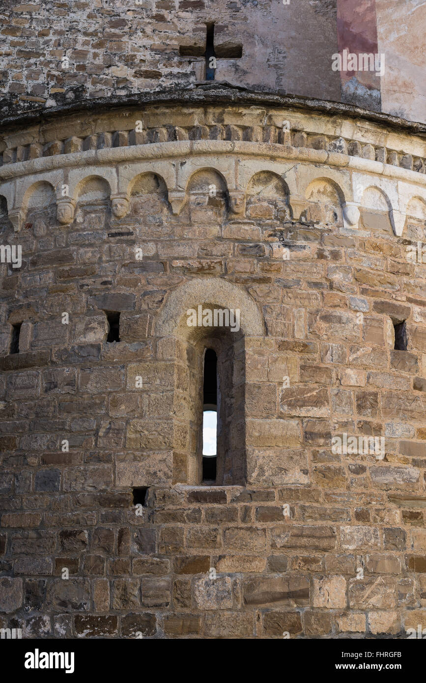 Architectural details of roman church in historical town of Diano ...