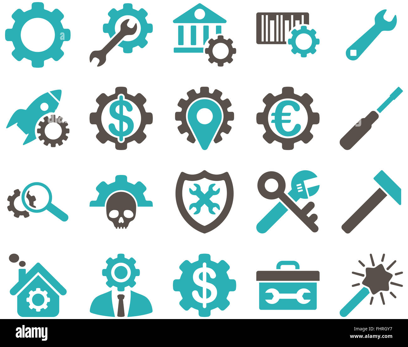 Settings and Tools Icons Stock Photo - Alamy