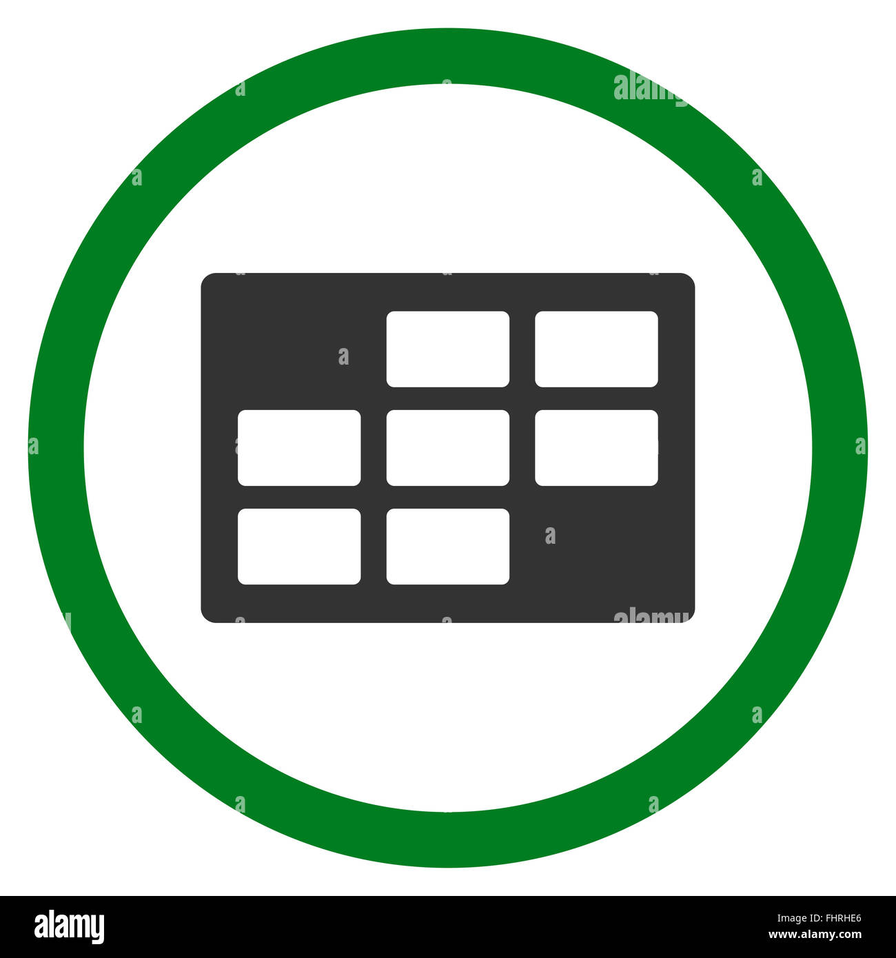 Plan Table Icon Stock Photo - Alamy