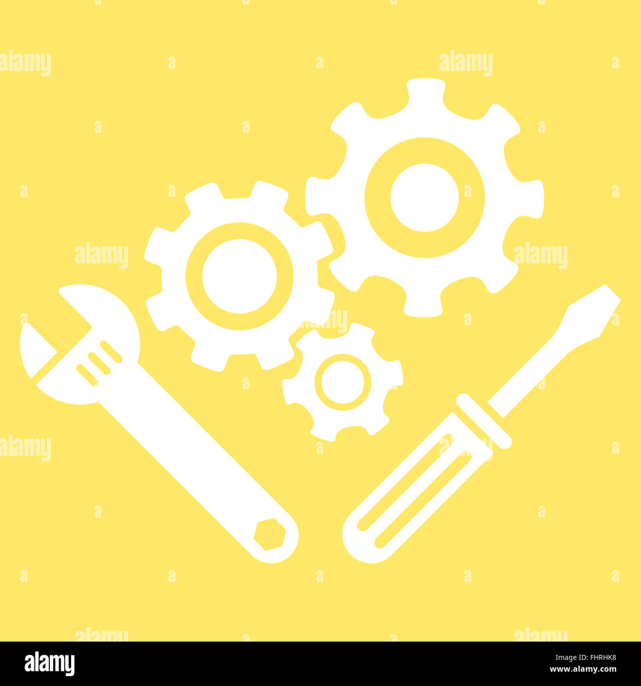 Mechanics Tools Icon Stock Photo - Alamy