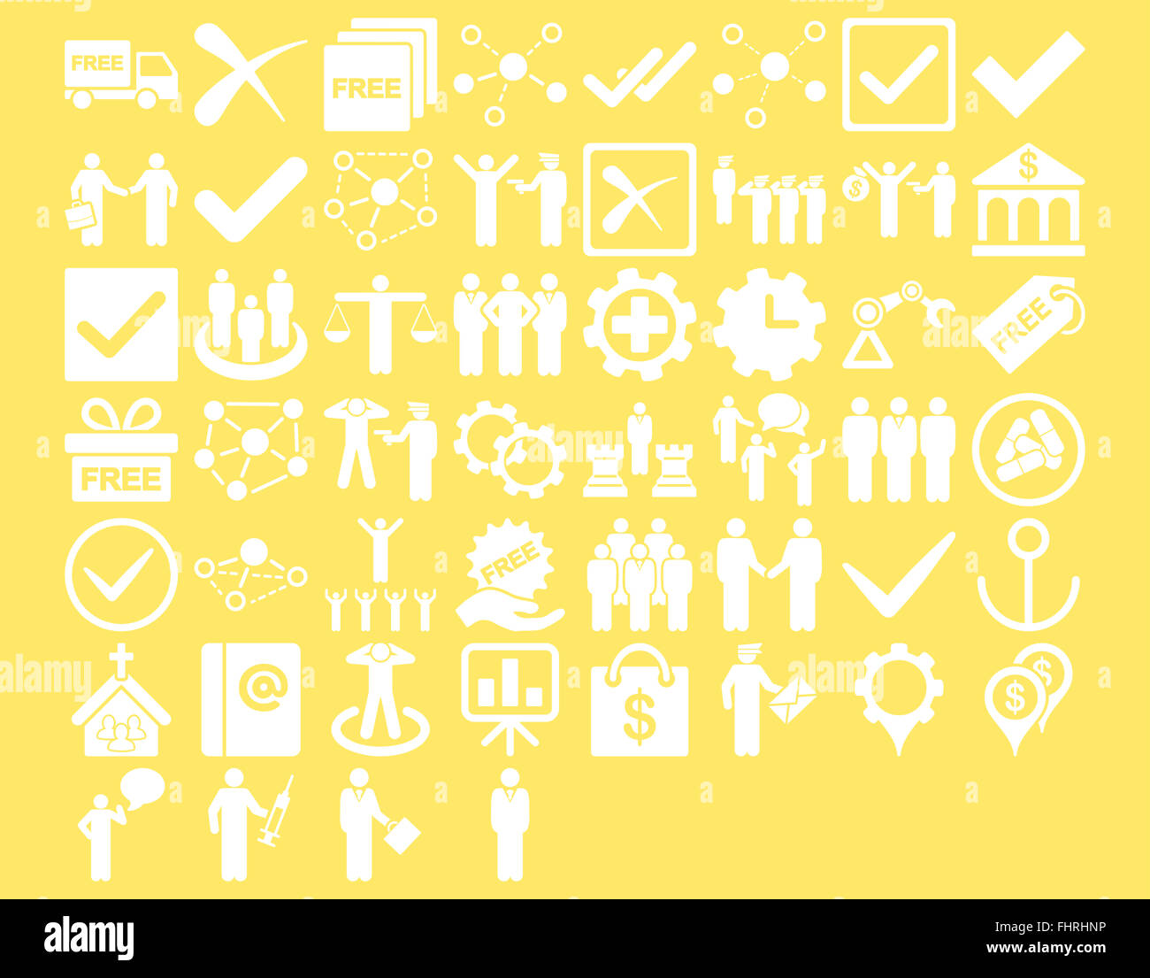 Business Icon Set Stock Photo - Alamy