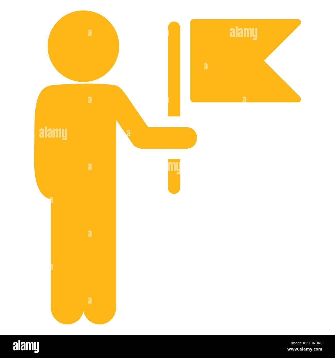 Male Commander Icon Stock Photo - Alamy