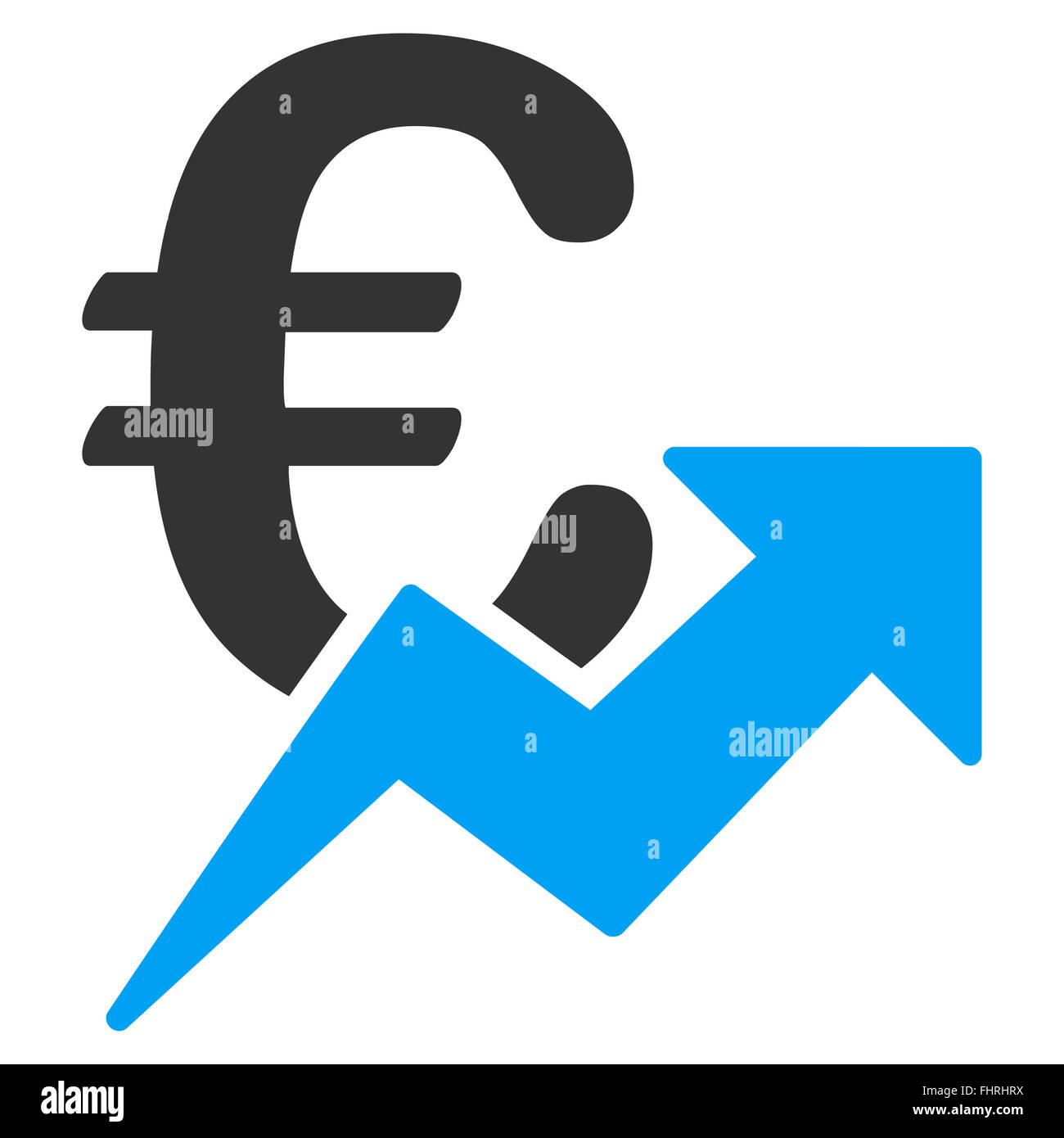 Euro Growth Icon Stock Photo - Alamy