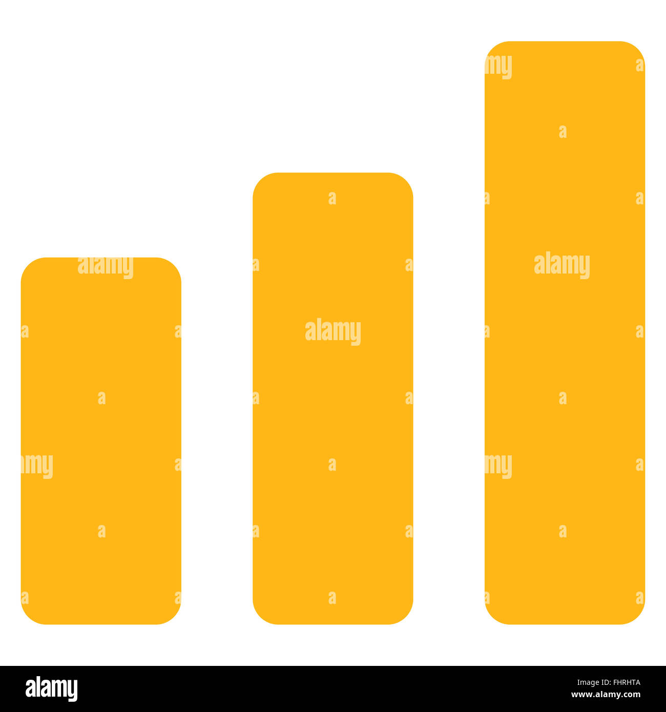 Bar chart increase icon Stock Photo - Alamy