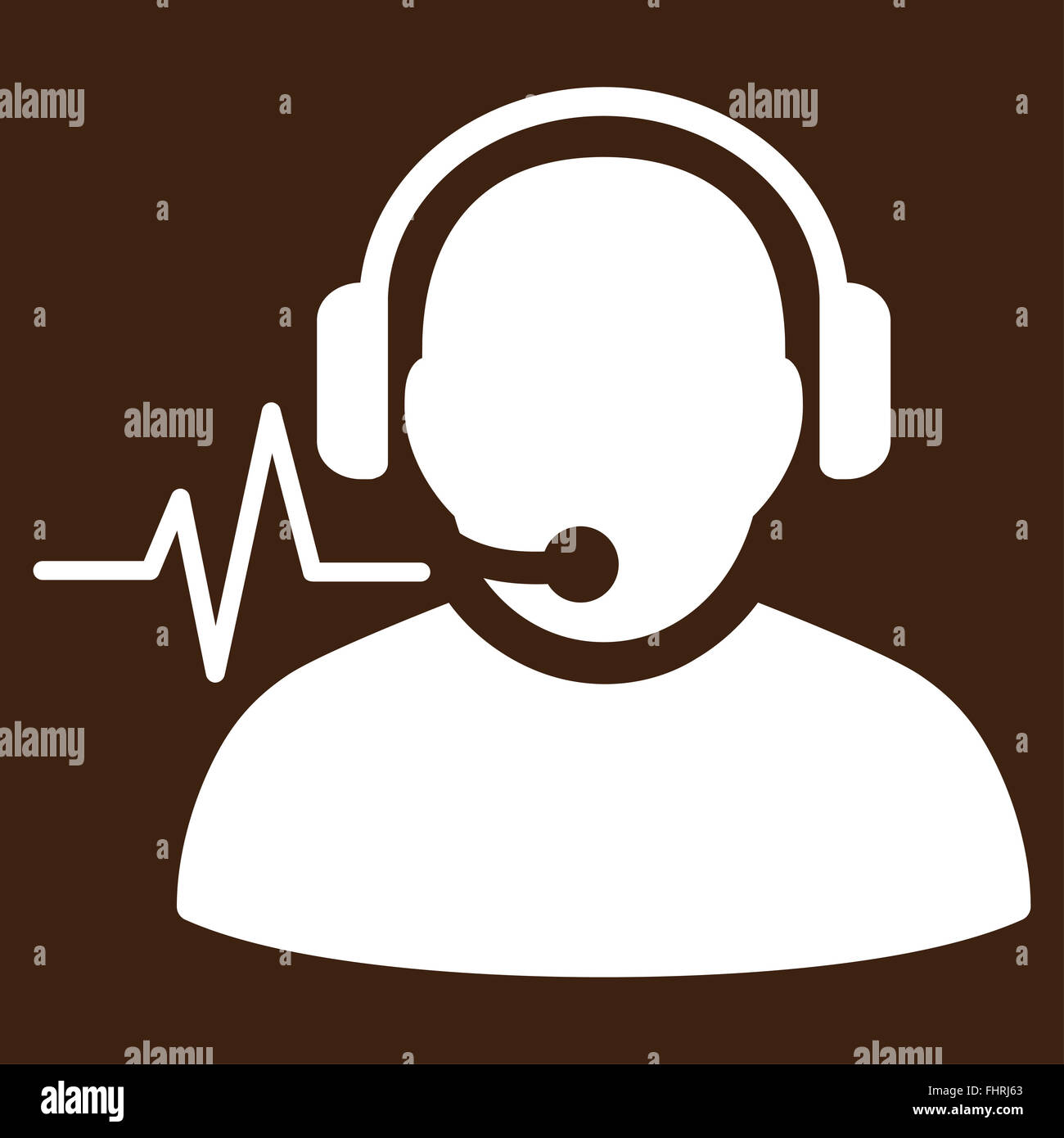 Operator Signal Icon Stock Photo - Alamy