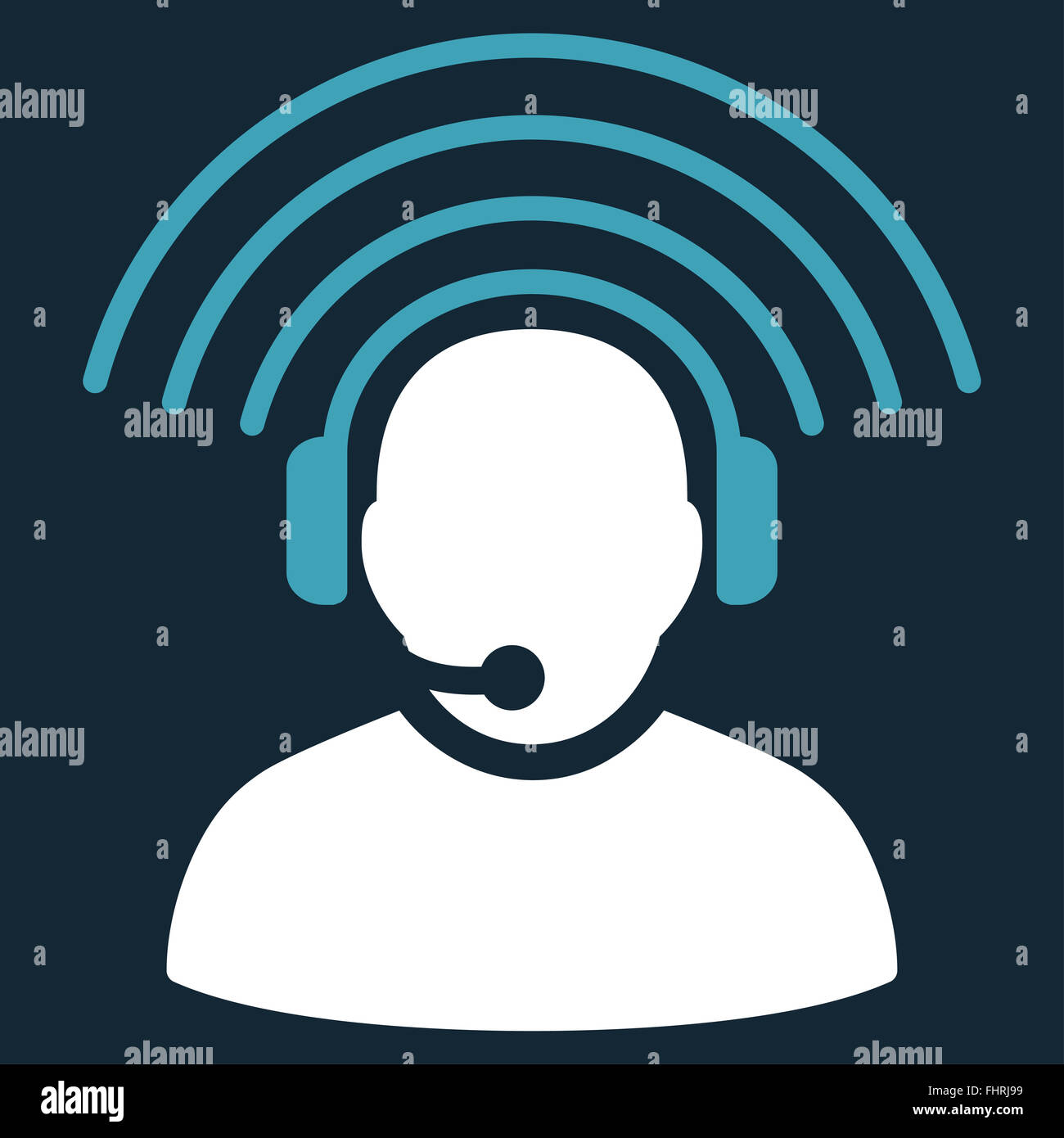 Operator Signal Icon Stock Photo - Alamy