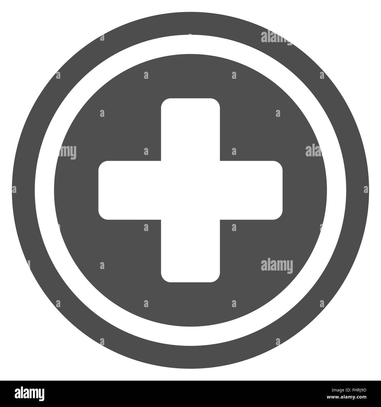 Rounded Cross Icon Stock Photo - Alamy