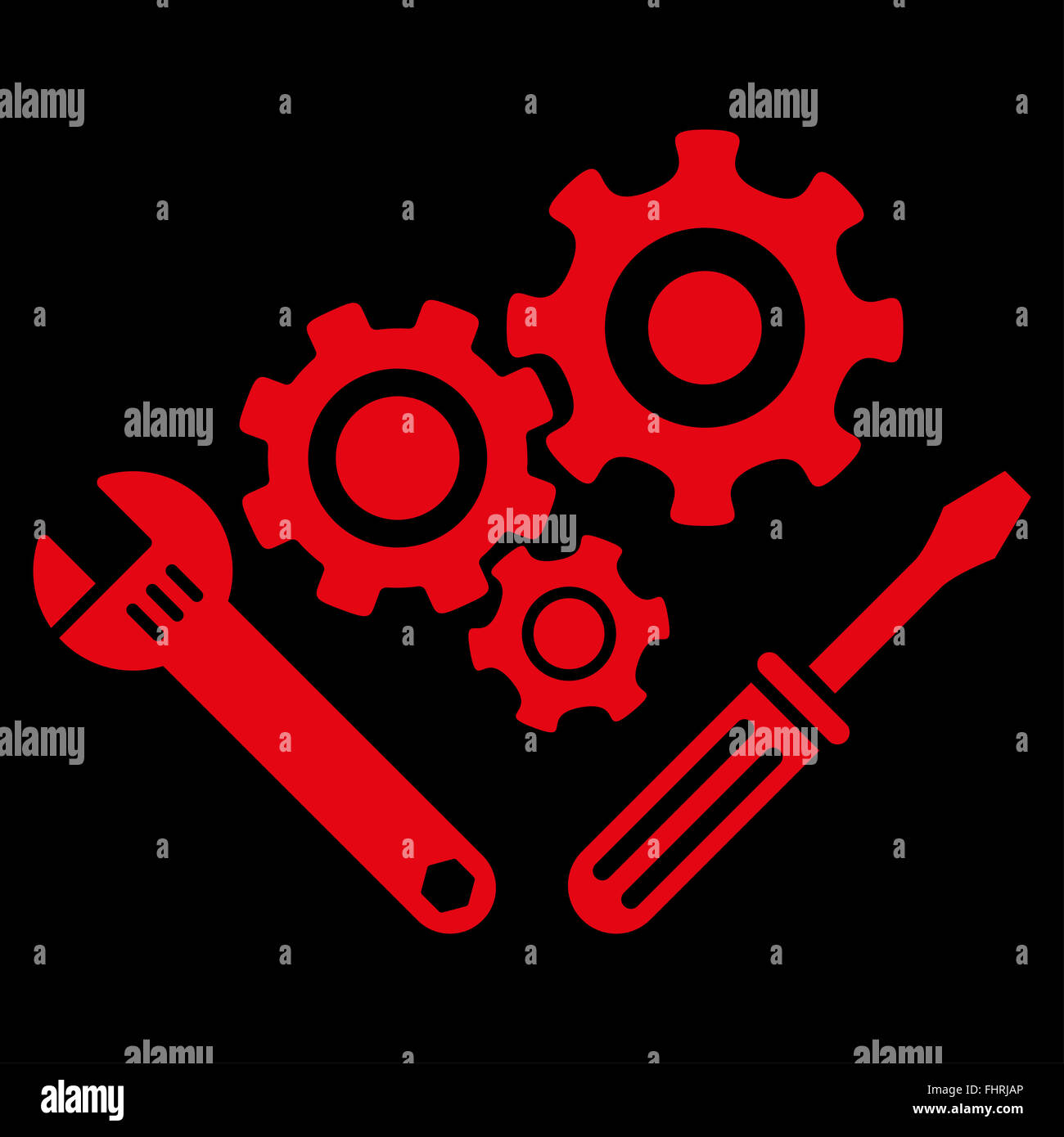 Mechanics Tools Icon Stock Photo - Alamy