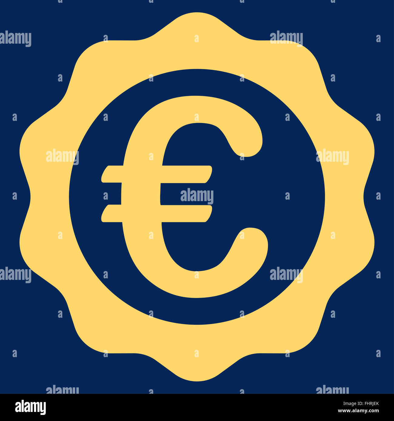 Euro Prize Seal Icon Stock Photo - Alamy