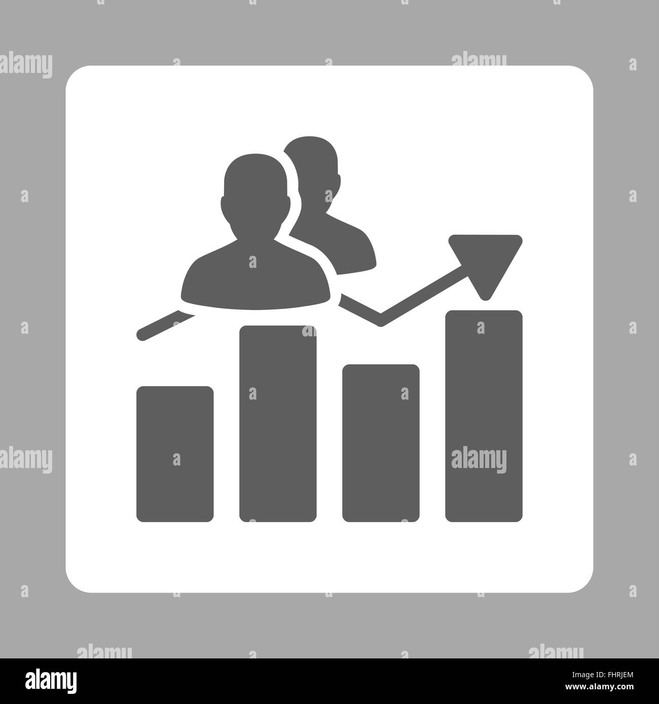 Audience Graph Icon Stock Photo - Alamy