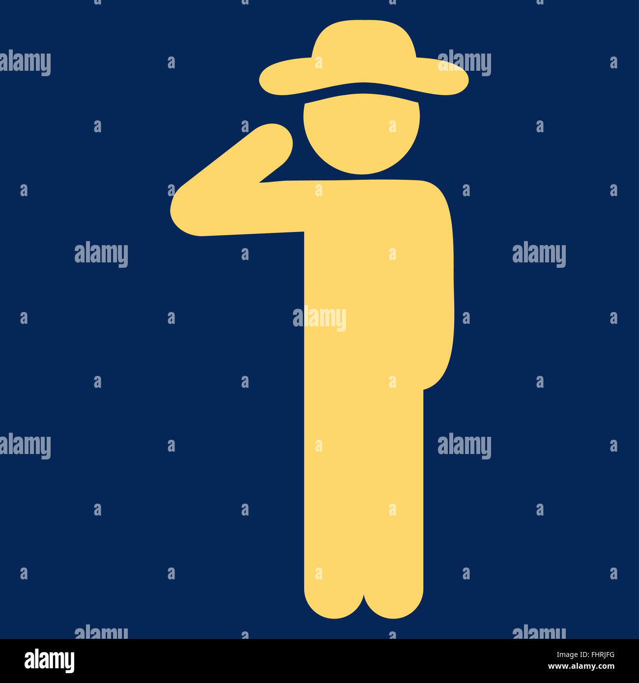 Person Salute Icon Stock Photo - Alamy