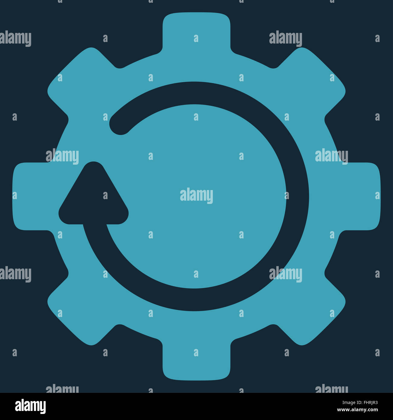Gear Rotation Icon Stock Photo - Alamy