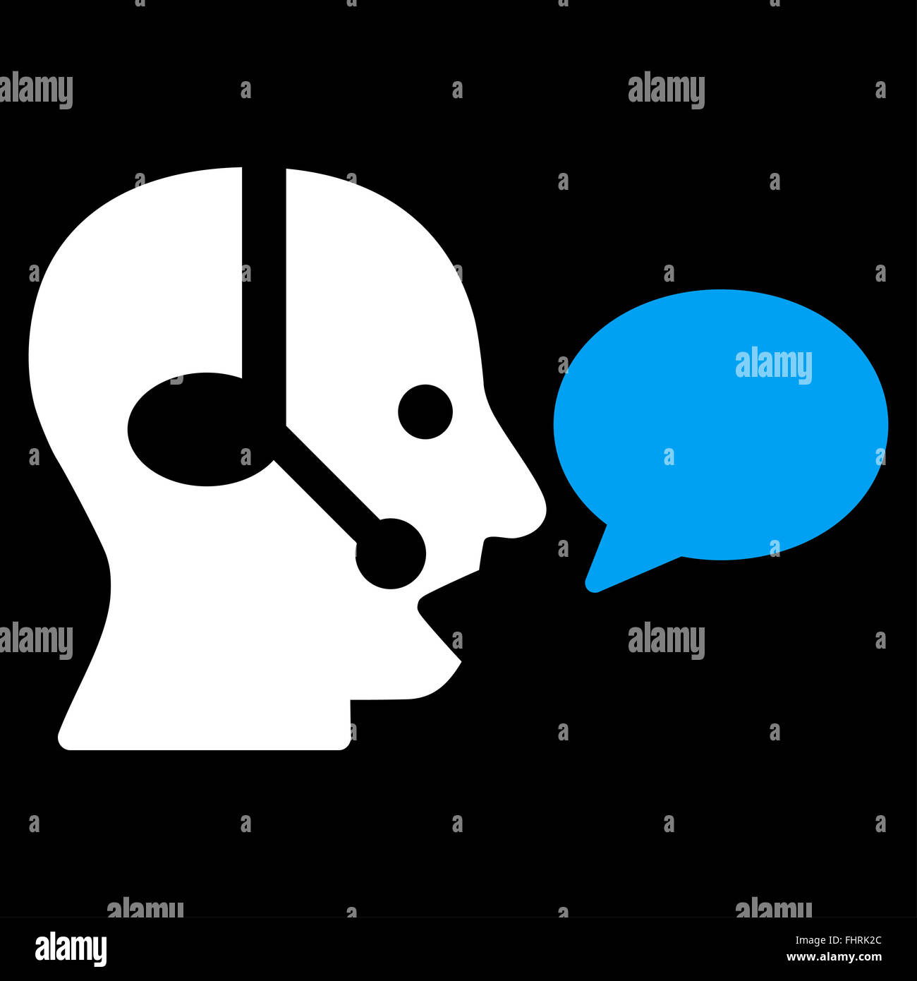 Operator Message Icon Stock Photo - Alamy